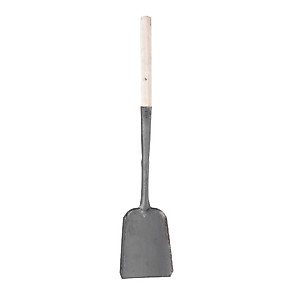 Cabilock Fireplace Shovel Long Wooden Handle Ash Coal Shovel Fireplace Scoop Ash Scoop Gardening Shovel Kitchen Tool