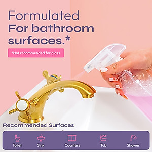 FOMIN Bathroom Cleaner Refill Tablets (6 Pack) - Magnolia Grapefruit - All-In-One Tablet Cleaner For Bathroom Cleaning - Bathroom Cleaner Solution for Spray Bottle - Makes 102 fl oz (6 x 17 Fl oz)