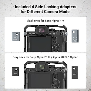 SmallRig Cage for Sony Alpha 7R V/Alpha 7 IV/Alpha 7S III/Alpha 7R IV/Alpha 1 with VG-C4EM Battery Grip - 3594