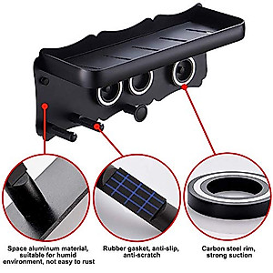 Magik Magnetic Supersonic Hair Dryer Accessories Metal Wall Mount Holder Hanger for Dyson and Other Hair Dryers Bathroom Toothbrush Makeup Cosmetic Shelf Rack Caddy Storage Organizer (Large, Black)