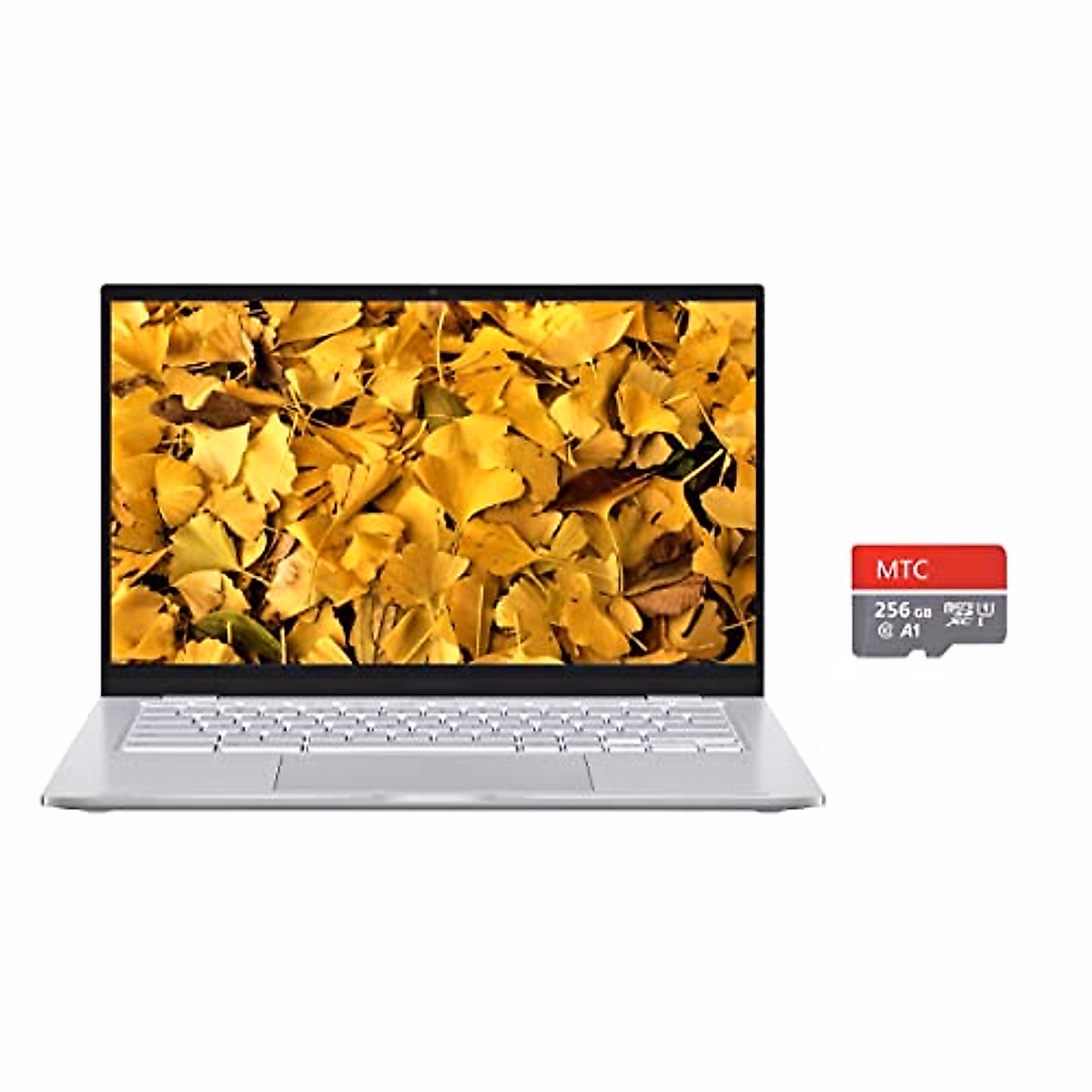 ASUS Chromebook 14" FHD Laptop, Intel Core M3-8100Y Processor, 8GB RAM, 320GB Storage (64GB eMMC+MTC 256GB Flash Memory), Backlit, Intel HD Graphics 5000, Chrome OS, Silver