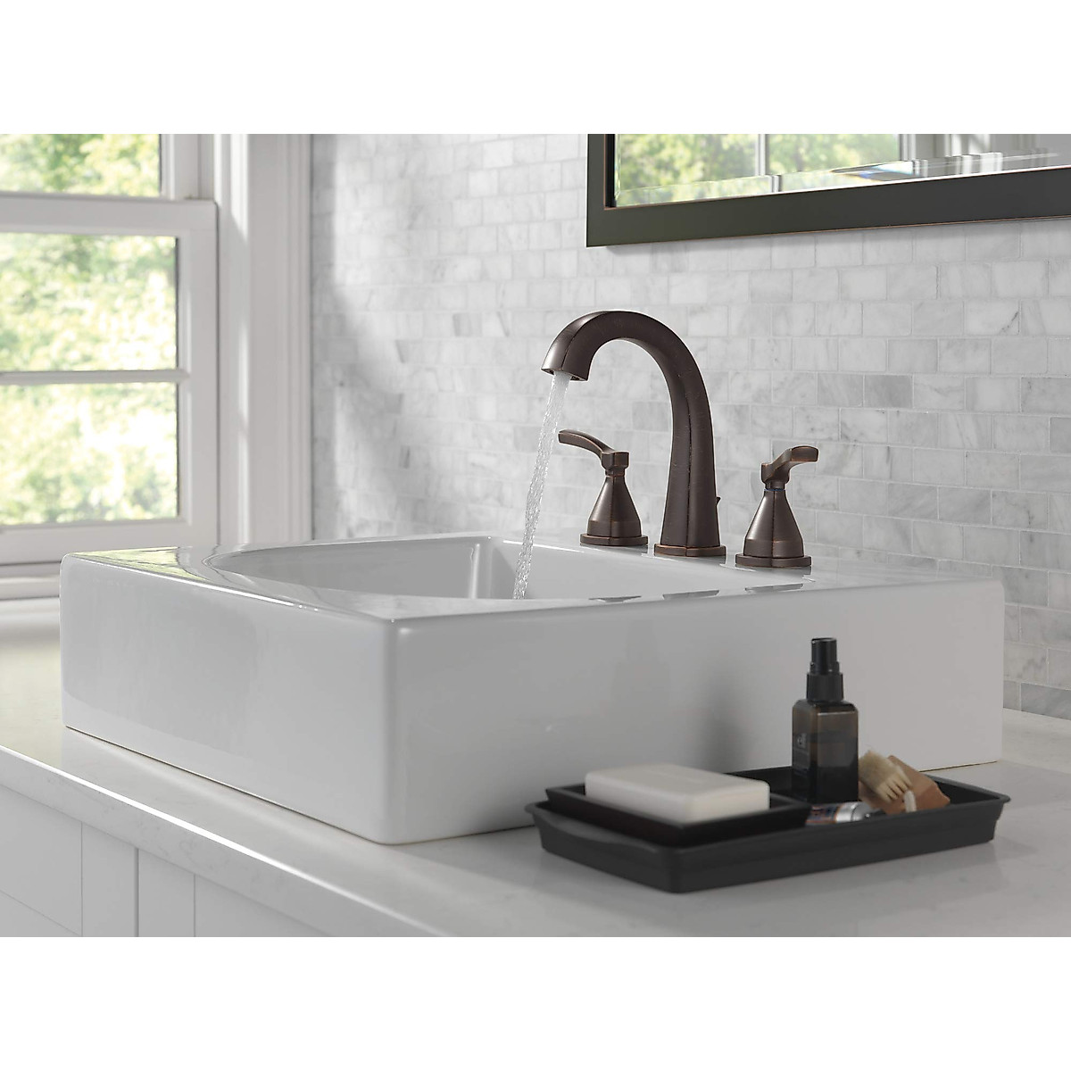 DELTA FAUCET 35775-RBMPU-DST Faucet Widespread, Venetian Bronze