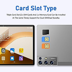 Office Tablet, 10.1in FHD 3 Card Slots Gaming Tablet for Home (#4)