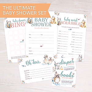 Juniper & Grace Woodland Invitation and Baby Shower Games