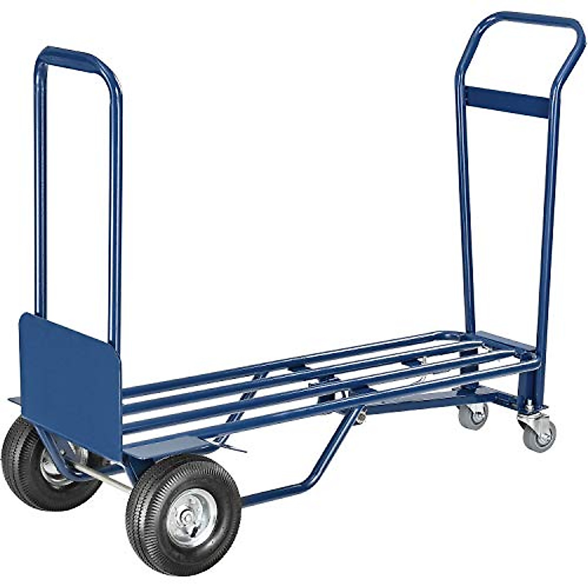 Global Industrial Steel 3-in-1 Convertible Hand Truck with Pneumatic Wheels