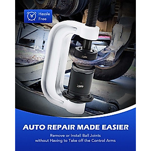 Orion Motor Tech Ball Joint Press Kit, Heavy Duty Ball Joint Tool with 4x4 Adapters, Ball Joint Removal Tool Kit for Most 2WD and 4WD Cars and Light Trucks