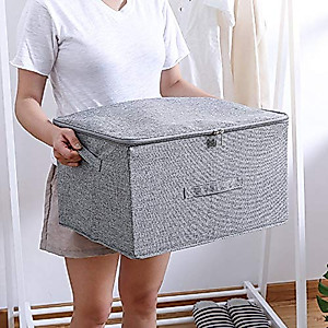 NC Zipper Storage Box Wardrobe Storage Box Foldable Clothes Storage Bag Cloth Covered Organizing Box Clothes Organizing Cloth Box Storage Box