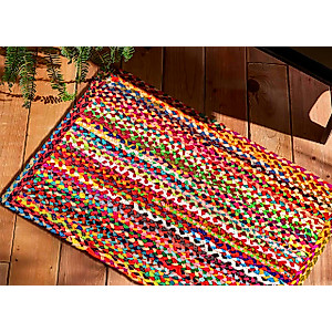 Savi Home Rugs Washable 4x6,Chindi Rug 4x6 ft,Rag Rug,Chindi Rag Rug,Chindi Rug,Kitchen Rug,Chindi Rug,Braided Area Rug,Area Rug 4x6,Rugs 4x6,Chindi Rug,Braided Chindi Rug 4x6 feet (48x72) Multi