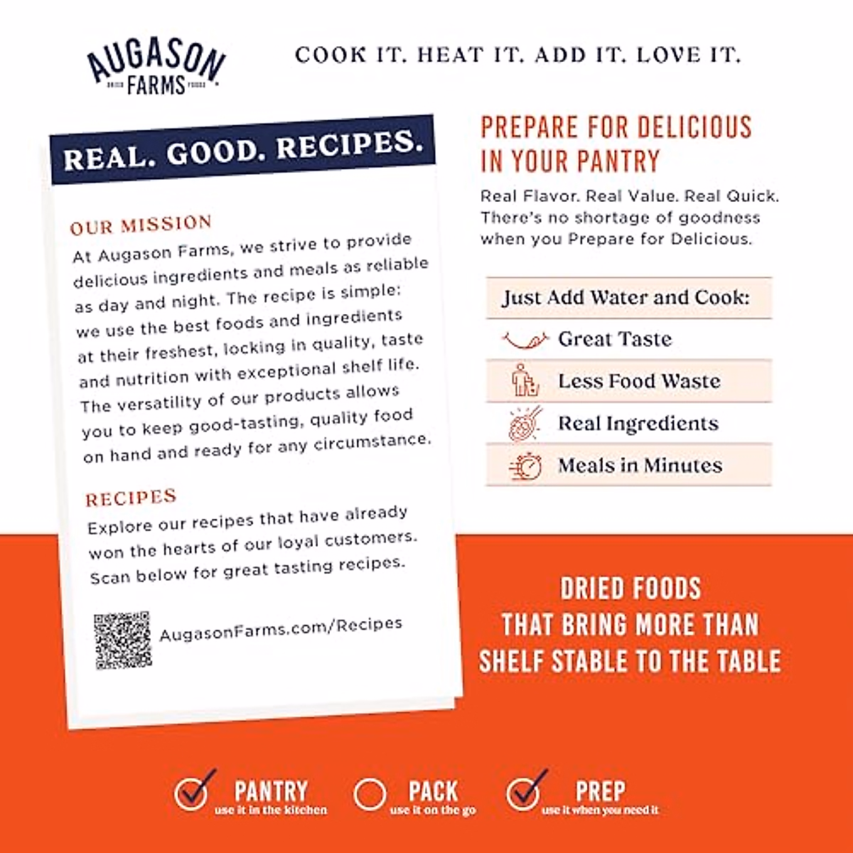 Augason Farms Creamy Potato Soup Mix Can, Emergency Food Supply, Everyday Meals, 36 Servings