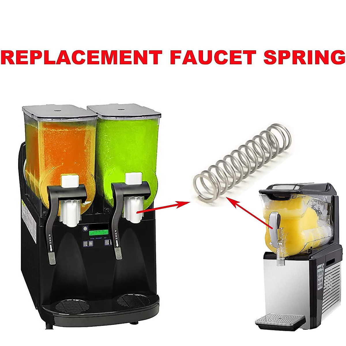 2 In Pack 32193-2 Compression Faucet Spring for Frozen Drink Machines
