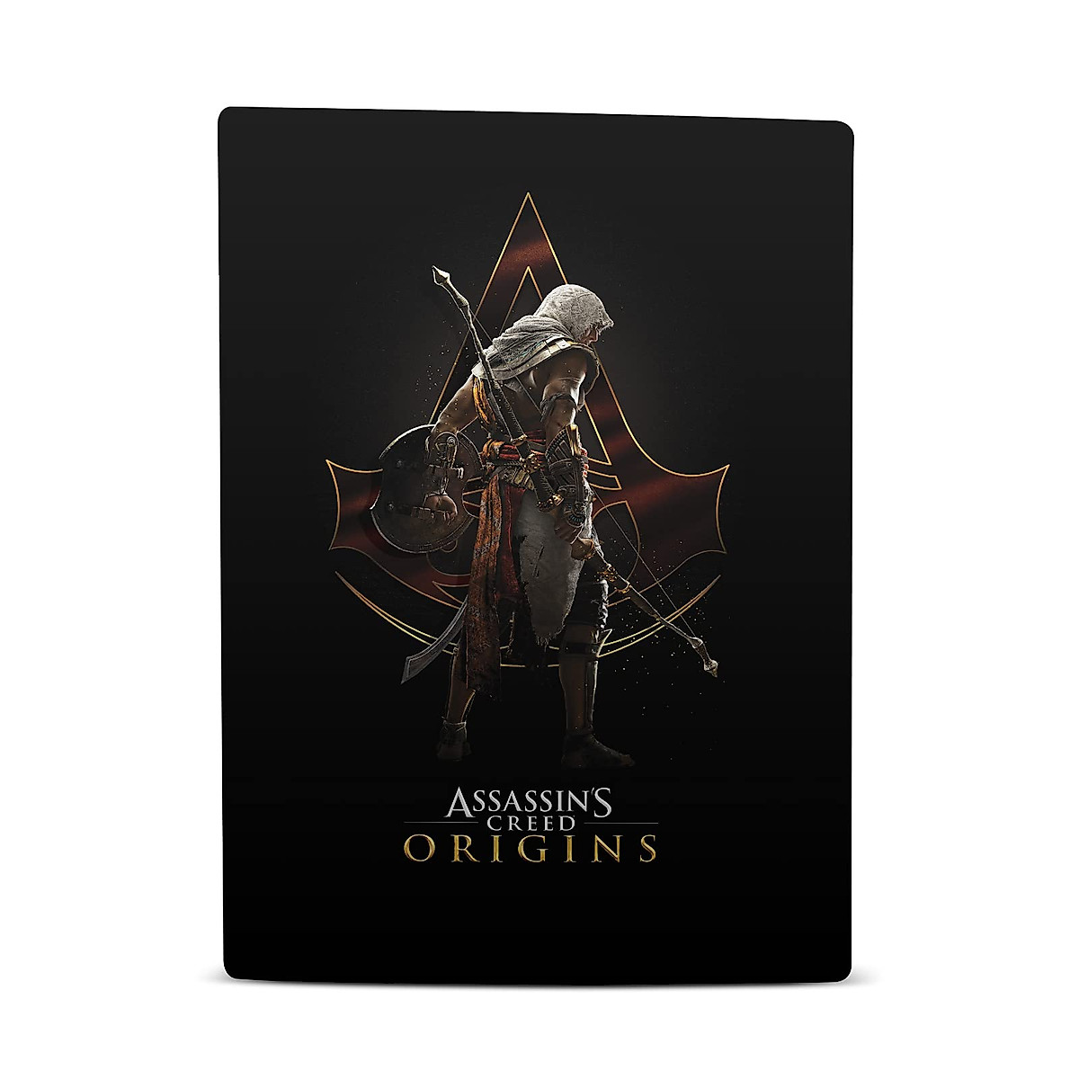 Bayek Crest Origins Character Art Vinyl Faceplate Sticker Gaming Skin Case Cover Compatible with Sony Playstation 5 PS5 Digital Edition Console and DualSense Controller