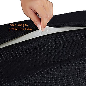 Foot Rest Cushion to Relieve Knee Pain, Tired, Aching & Sore Feet. Reduce Deep Vein Thrombosis. Ideal for Office and Home. High Quality Anti Slip Cover.