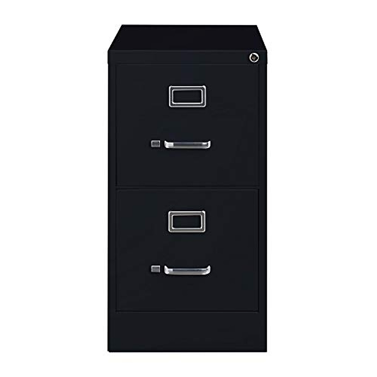 25" Deep Commercial 2 Drawer Letter Size High Side Vertical File Cabinet Color: Black