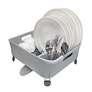 Real Home Innovations Designer Dish Rack, Gray