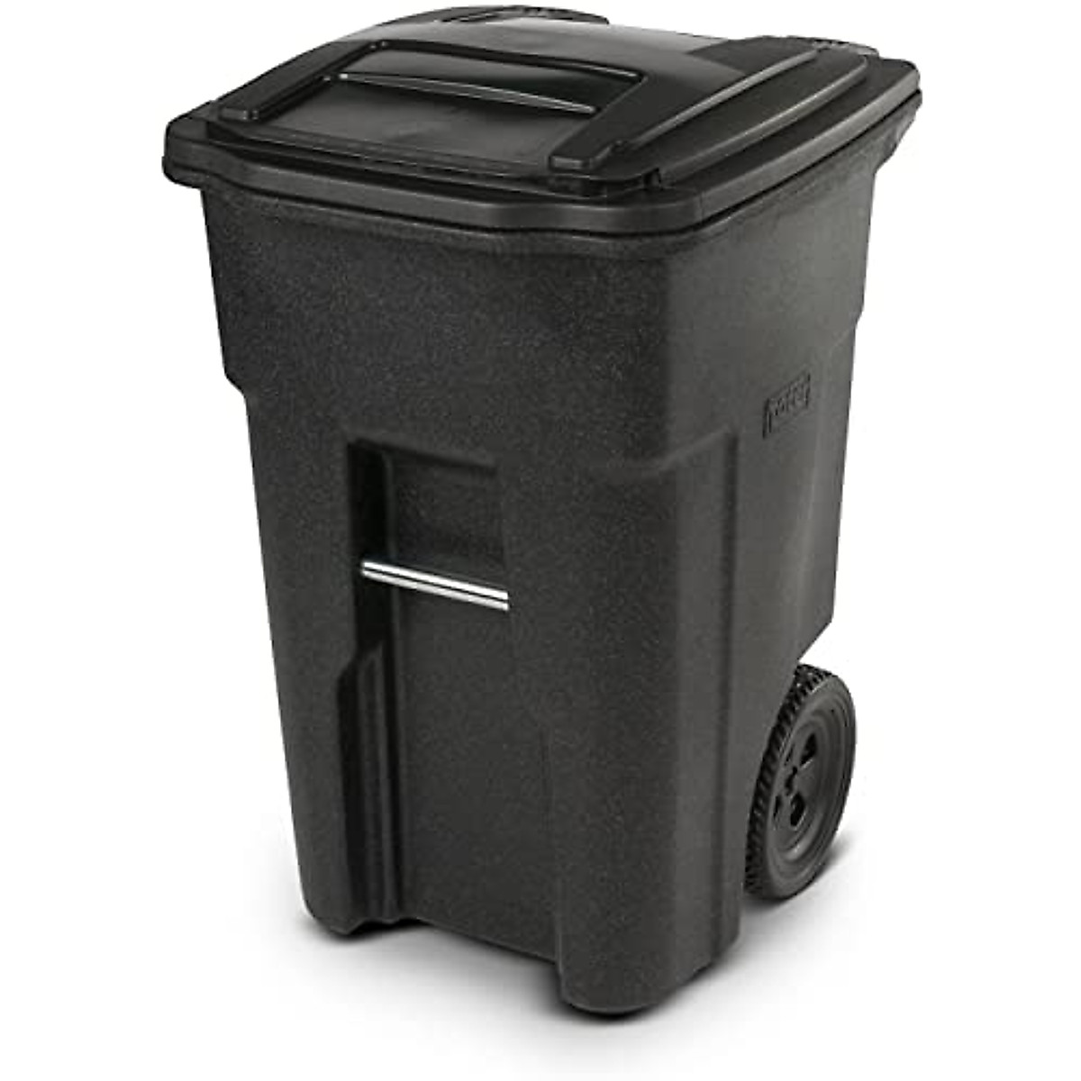 Daddy-Shop Trash Can 32-Gal Greenstone W/ Wheels and Attached Lid