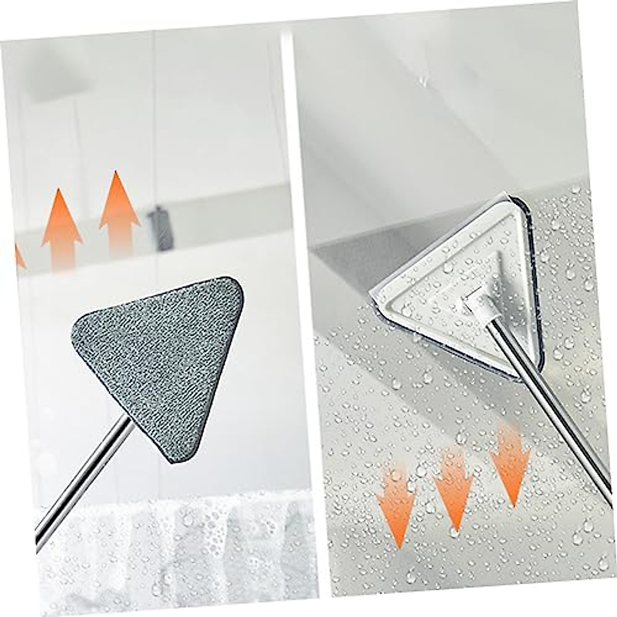 Healeved 3pcs wash mop Head Accessories Floor Replacement Head Triangle mop Heads Replacements mop Heads Commercial Floor mops Cleaning Supplies Refill Refill Triangle mop Cloth mop Head