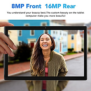 Gaming Tablet, Dual Camera 10.1 Inch FHD HD Tablet 7000mAh Octa Core CPU 8GB RAM 256GB ROM Aluminum Alloy for School (US Plug)