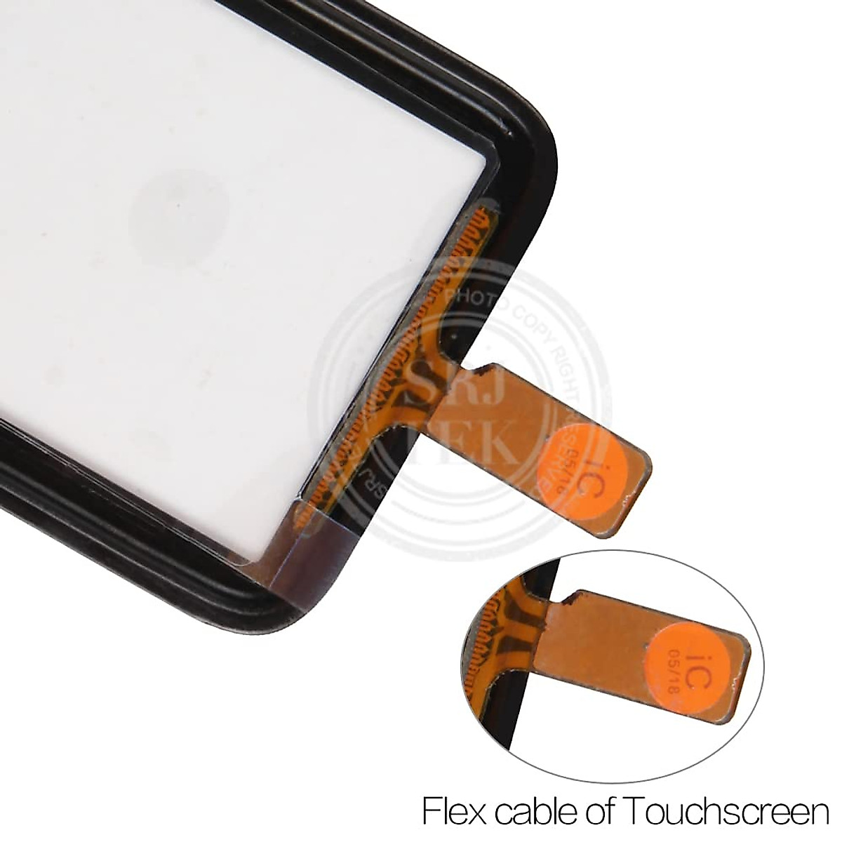 A-MIND For Apple Watch Series 3 Screen Replacement S3 38MM/42MM LCD G-PS+Cellular Touch Screen Digitizer Glass For Apple Watch3 Pantalla Sensor Panel Lens Repair Parts Kit with Free Tools (42MM)