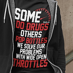 Wide Open Throttles T-Shirt | Racing Car Short Sleeve Shirts Gift for Car Lovers Automotive Enthusiasts Adult - X Large