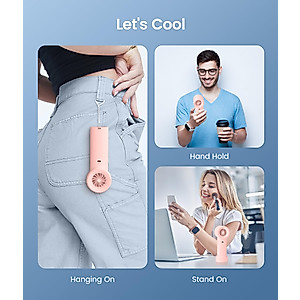 2024 Upgrade High-Speed（15,000 RPM） Portable Handheld Turbo Fan 6000mAh Personal Mini Fan, 4 Speeds USB Rechargeable Powerful Desk Fan for Men Women Kids Gifts, Travel Outdoor Home Essential