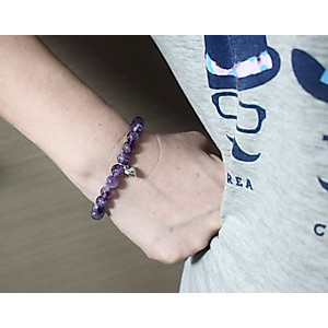 NKIPORU Coworker Leaving Gifts for Women Farewell Gifts Going Away Gifts Retirement Gifts for Coworkers Boss New Job Gifts Bracelet Christmas Gift Purple