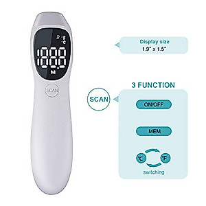 [No Beep Voice Version] Cat and Dog Ear Temperature Monitor, Pet Infrared Thermometer Only for Pets, Monitor Pet Fever in 1 Second