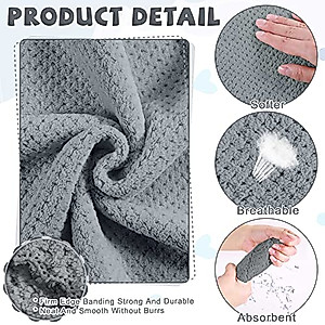 10 Pcs Guinea Pigs Blankets Hamster Fleece Cage Liners Coral Fleece Guinea Pigs Quick Dry Soft Blankets Guinea Pig Bedding Guinea Pig Accessories for Dog Puppy Cat (Gray, 24 x 47 Inch)