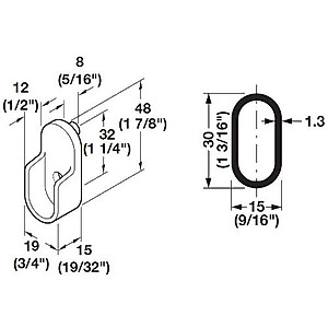 48" Polished Chrome Closet Rod With 2 End Supports