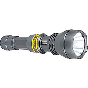STANLEY TL450PS Rechargeable 450 Lumen Lithium Ion LED Flashlight with USB Power Charger,Grey/Black