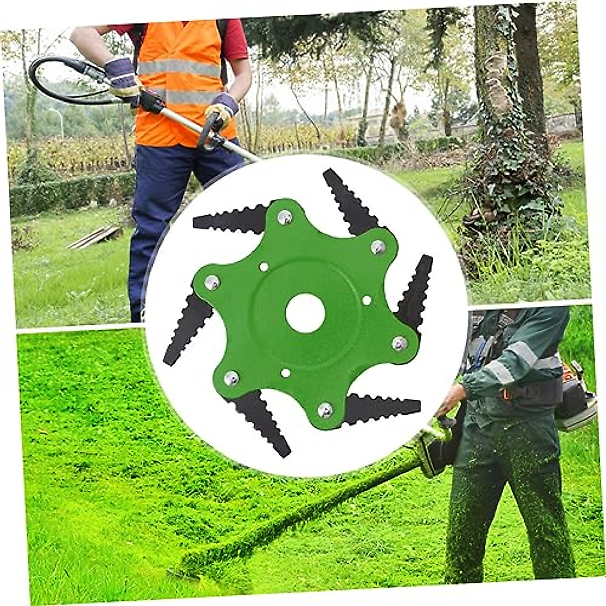 Yardwe Metal 1pc Metal Lawn Mower Lawn Mower Blade Grass Weeder Head Grass Jewelry Tray Colorful