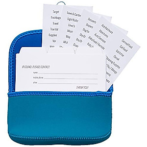 Meadowsweet Kitchens Neoprene Coupon Organizer - Turquoise