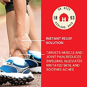 Dr. Hess Spray, Extra Strength Natural Joint & Muscle Relief for Sports Injuries, Arthritis, Swelling & Aching, with Aloe, Arnica, Tea Tree Oil & Camphor, Travel Size, 3.4 Oz (96g)