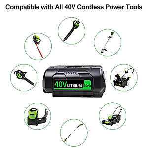 DTK 40V Lithium Battery Replacement for Ryobi 40V Battery OP4026 OP40201 OP40261 OP4040 OP4050 OP40601