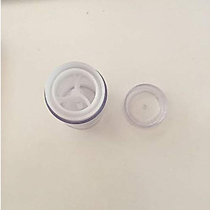 Clear Empty Plastic Round Deodorant Containers,Round Shape Bottom Filling Stick Deodorant Container Twist Up Stick Tube (C)