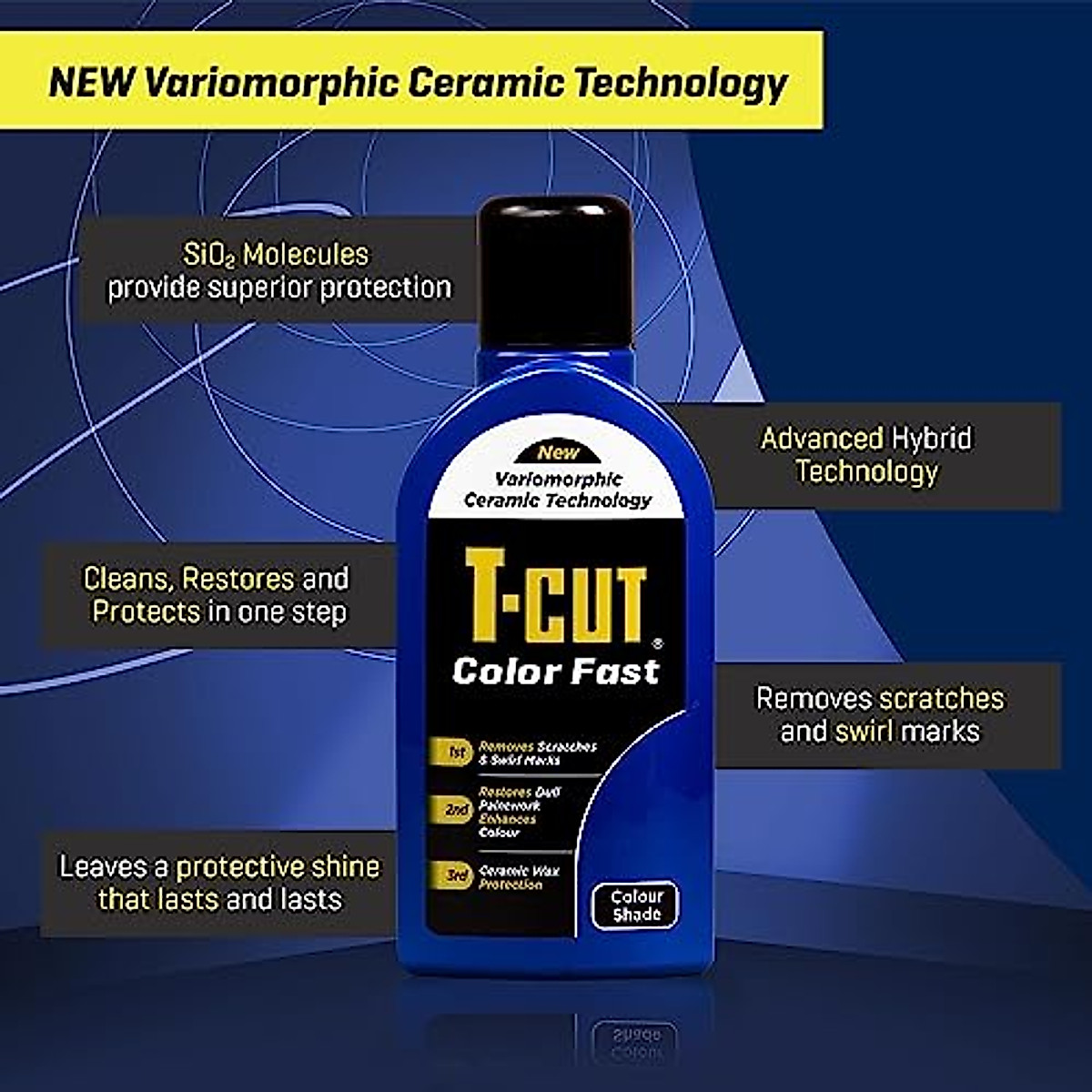 T-Cut Dark Blue Scratch Remover Color Fast Paintwork Restorer Car Polish - 17 Fl Oz 13 Colours Available
