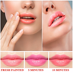 NVLEPTAP 3PCS Aloe Vera Lipstick,Lip Stain,Lip Gloss, Long Lasting Nutritious Lip Balm, Moisturizer Magic Temperature Color Changing Lipstick, Lip Stain Long Lasting Waterproof Lip Makeup