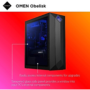 OMEN Obelisk Gaming Desktop Tower Computer, 8-Core i7-9700K Up to 4.9GHz, GeForce RTX 2080 Super 8GB (32GB DDR4 RAM | 1TB SSD | 1TB HDD) VR Ready, Windows 10 Home