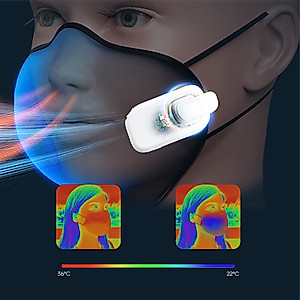 Face Mask Fan Clip On for Child Adult USB Rechargeble Mini Small Cool Air Mask Fan Portable Mini Wearable Clip Mask Fan