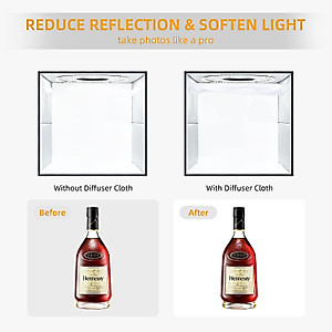 Lightdow Photo Studio Light Box Kit: 12"x12" Shooting Tent Kit with 120pcs LEDs & 6 Backdrops for Professional Product Photography Portable, Dimmable, Versatile