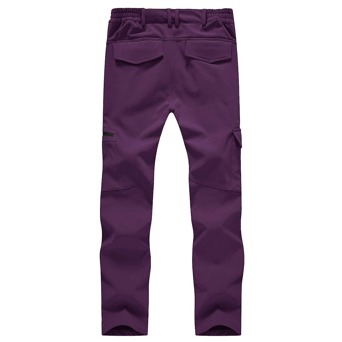 Gopune Women's Waterproof Windproof Fleece Lined Warm Hiking Ski Snow Insulated Pants (Purple,S)