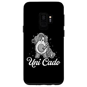 Galaxy S9 Uni Cado, Cute Avocado, Funny Unicorn, Guacamole, Vegan Case