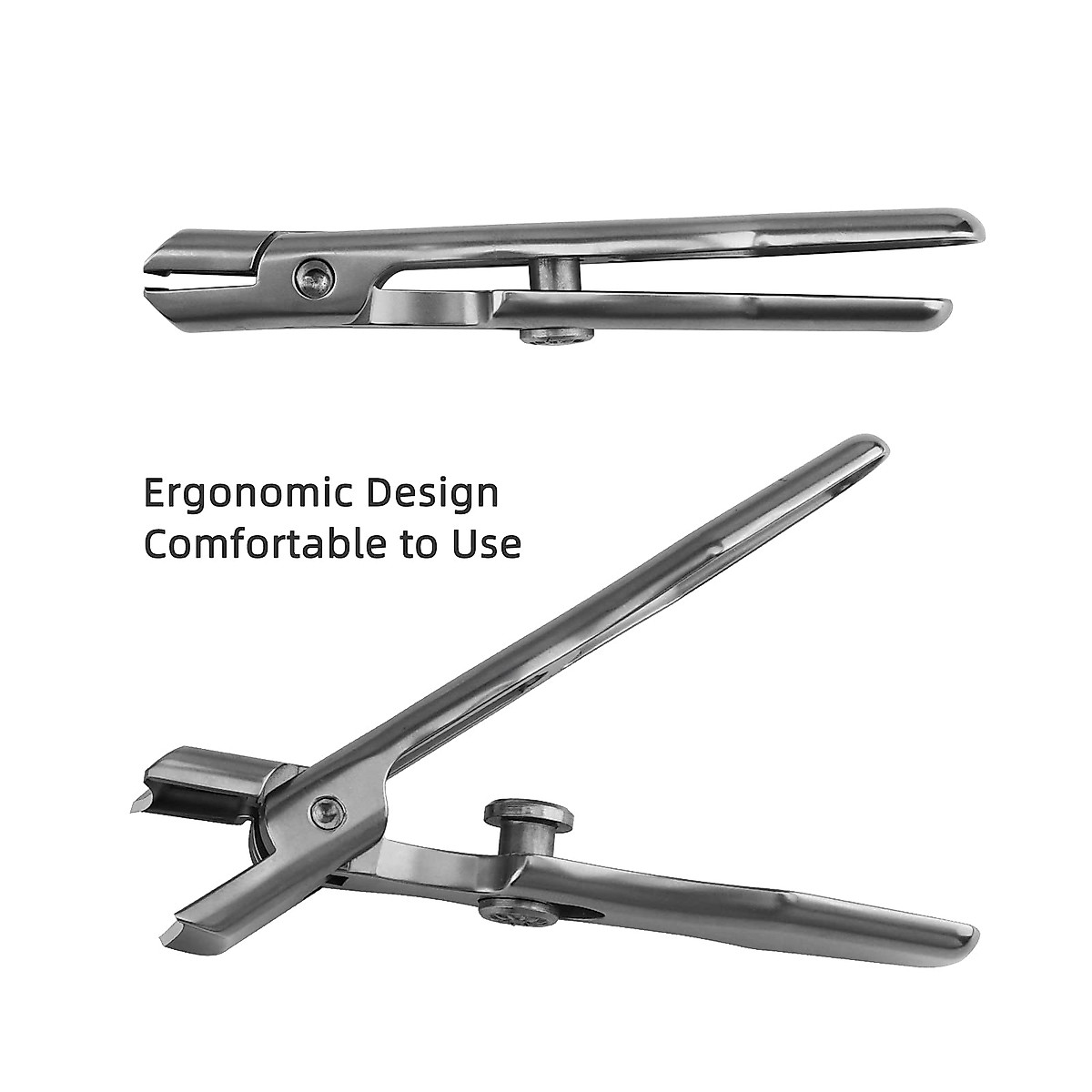 Nail Clippers, Toenail Clippers, Fingernail Clipper Long Handle Stainless Steel Wide Jaw Opening, for Ingrown Thick Nails, Universal for Men, Women, Elderly (Silver)