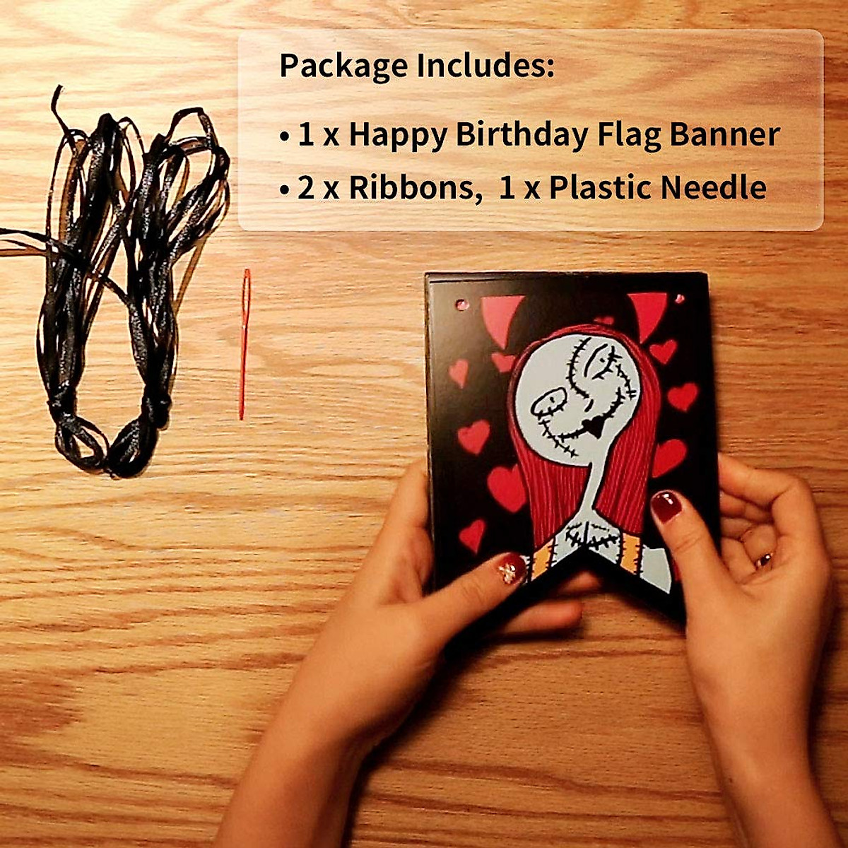 Madodo, Nightmare before Christmas inspired Birthday Banner, Happy Birthday Banner, Movie, Jack, Sally, Halloween, Christmas, Birthday Favors, Party Supplies, Party Décor