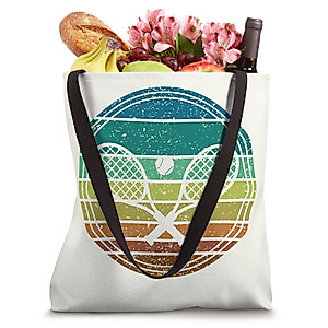 Tennis Player Racquet Ball Retro Vintage Racket Lawn Tennis Tote Bag