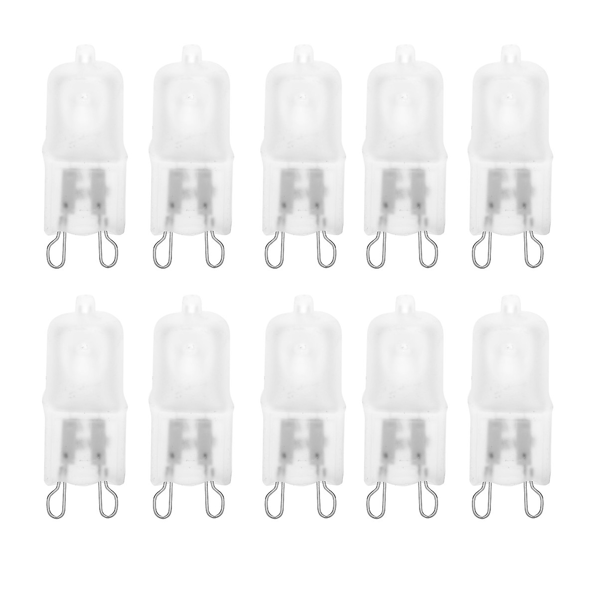 10 Pack Frosted Lense 40W Q40/G9/FR/120V G9 JCD 40 Watt 120 Volt T4 JD Type Halogen Light Bulb Photography Studio Bar Lounge Gallery Museum Kitchen Island Microwave Range Hood Bathroom Vanity Lighting
