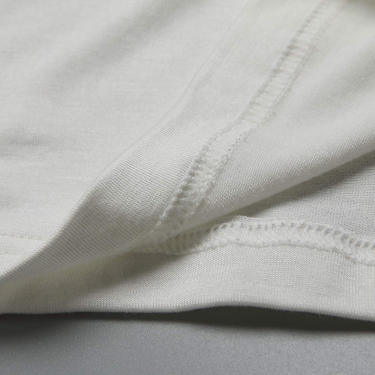 Mcilia Women's Ultrathin Modal Thermal Baselayer Top Scoop Neck Long Sleeve Undershirt Off-White Medium (US Size 8 10)