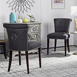 Safavieh Mercer Collection Kyle Side Chairs, Charcoal Grey, Set of 2