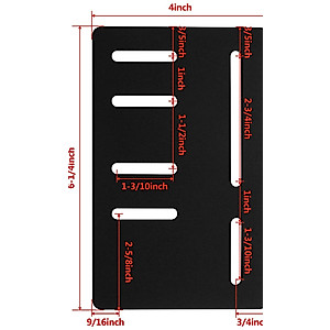 Lussuoso Furniture Modi-Plate Bed Frame AdapterConnector, Heavy Duty Bed Frame Modification to Connect HeadboardFootboard, Steel Bracket, Hardware Included 2 PC Set, Black