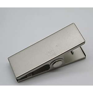 NAHANCO FITTING CLIP BC12 Fitting Clips for Alterations, Brushed Chrome (Pack of 12)