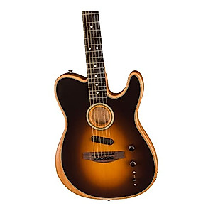 Fender Acoustasonic Player Telecaster Acoustic Electric Guitar, with 2-Year Warranty, Shadow Burst, Rosewood Fingerboard, with Gig Bag